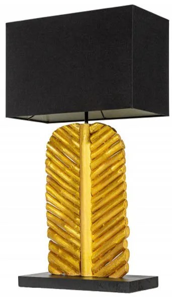 Leaf stolní lampa černo-zlatá 64 cm