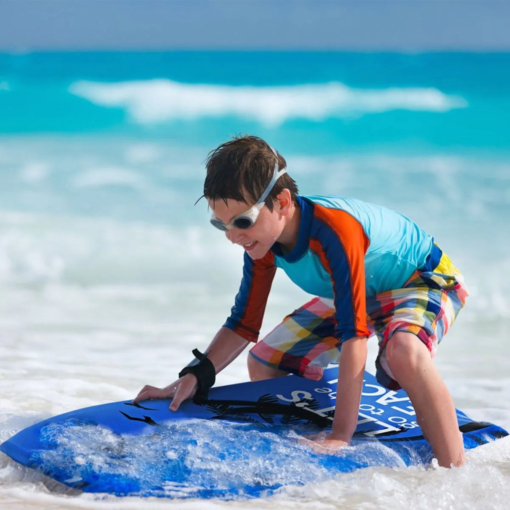 Costway Bodyboard lehké plavecké prkno na pláž pro děti a dospělé 106 cm modré