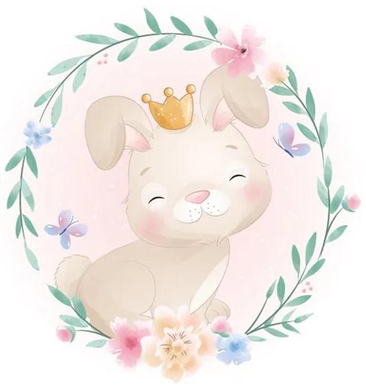 Plakát Králíček v květinách