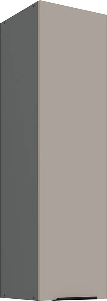 Kuchyňská linka ARIA ta | 300 + 180 cm | UNI dvířka | výška 251 cm | EXTRA VYSOKÁ | ANTIFINGER povrch | antracit/béžová