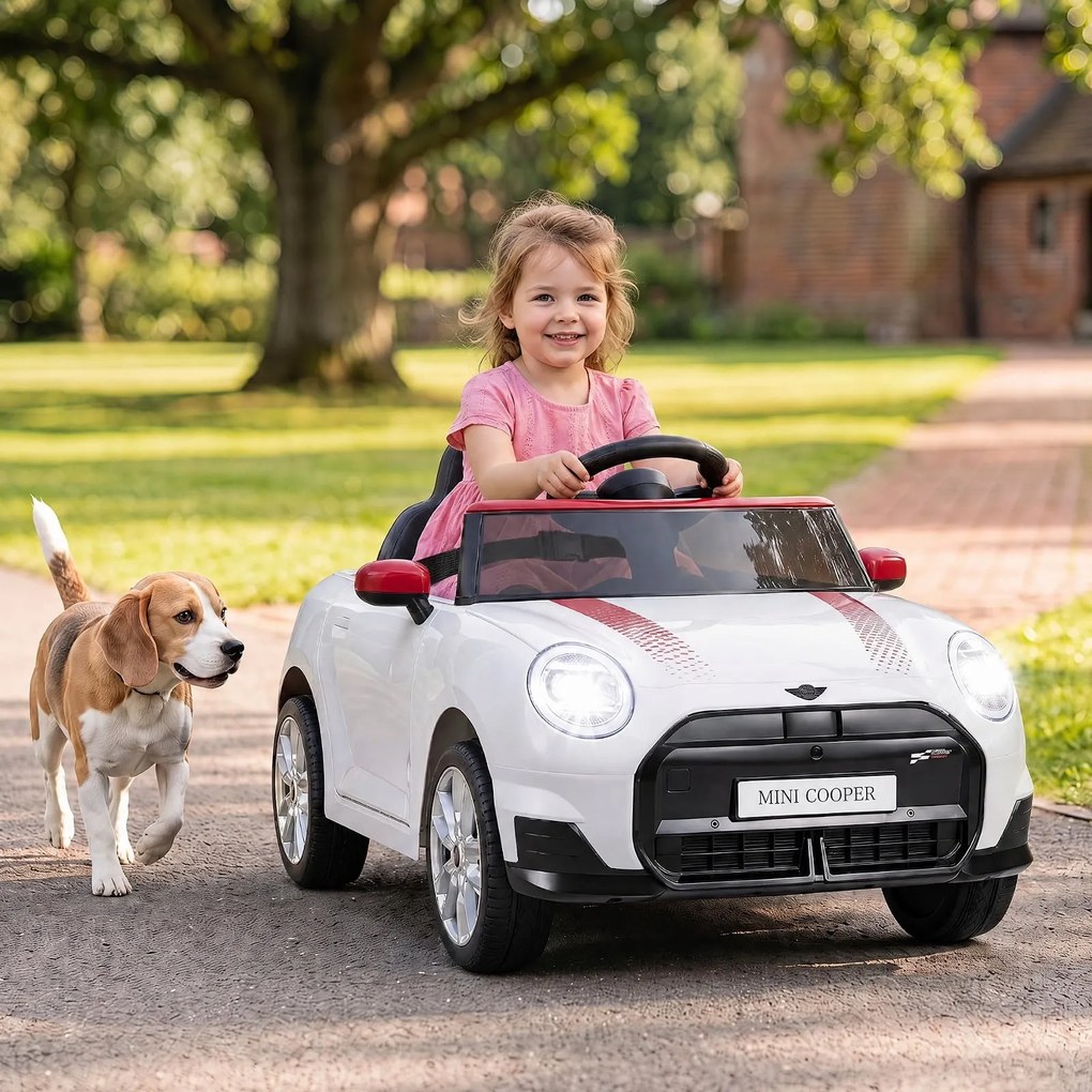 Costway Dětské autíčko 12 V BMW Mini Design Elektrické autíčko pro děti