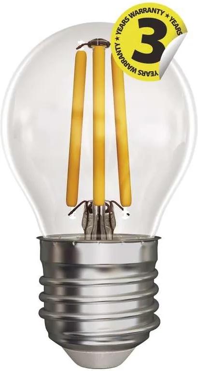 Emos LED žárovka Filament Mini Globe 4W E27 teplá bílá