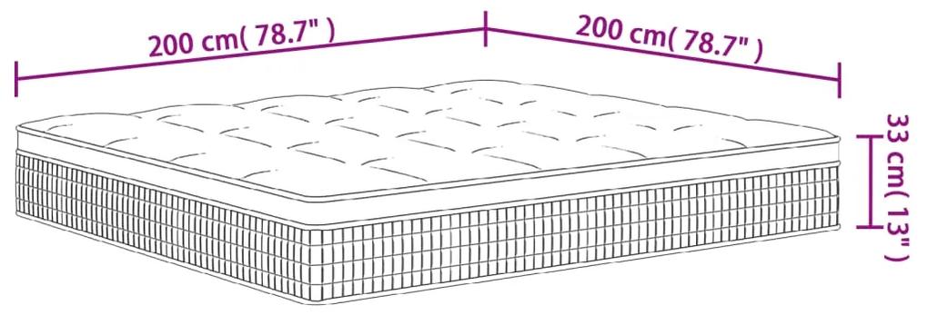 Taštičková pružinová matrace středně tvrdá 200 x 200 cm,  3206447