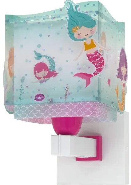 Dalber 63449 - Dětské nástěnné svítidlo MERMAIDS 1xE27/60W/230V