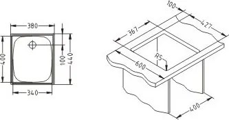 Casarredo - Komfort nábytek Nerezový dřez BASIC 10 vestavný