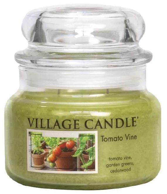 VILLAGE CANDLE Svíčka ve skle Tomato Vine - malá, zelená barva, sklo, vosk
