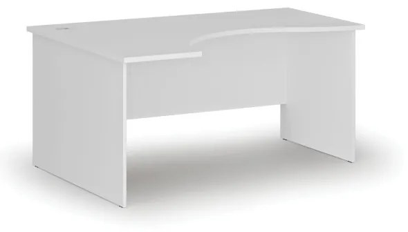 Ergonomický kancelářský pracovní stůl PRIMO WHITE, 1600 x 1200 mm, levý, bílá