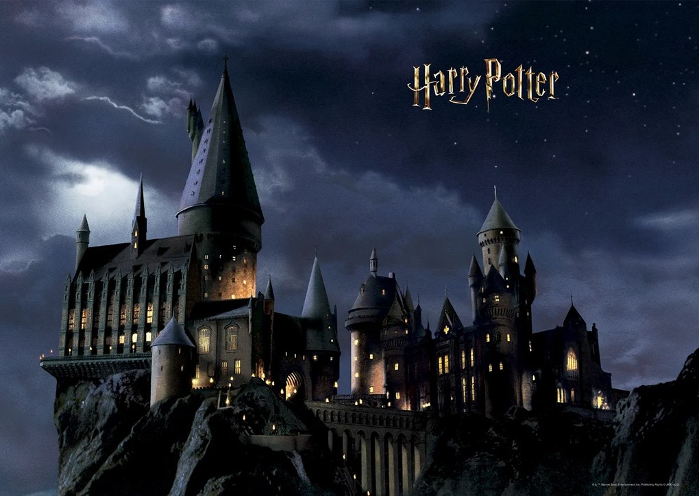 Dětská fototapeta na míru Harry Potter Bradavice | Vliesová fototapeta na zed' | DFT5P352183