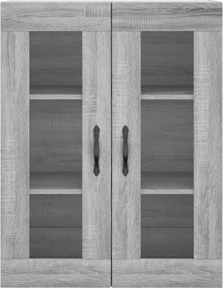 Skříň highboard šedá sonoma 69,5 x 34 x 180 cm kompozitní dřevo 3198695