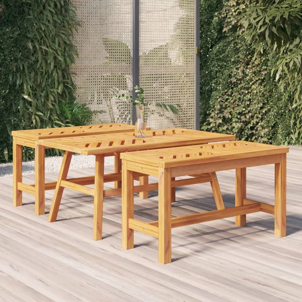 Konferenční Stolek 100 X 50 X 45 Cm Masivní Akáciové Dřevo