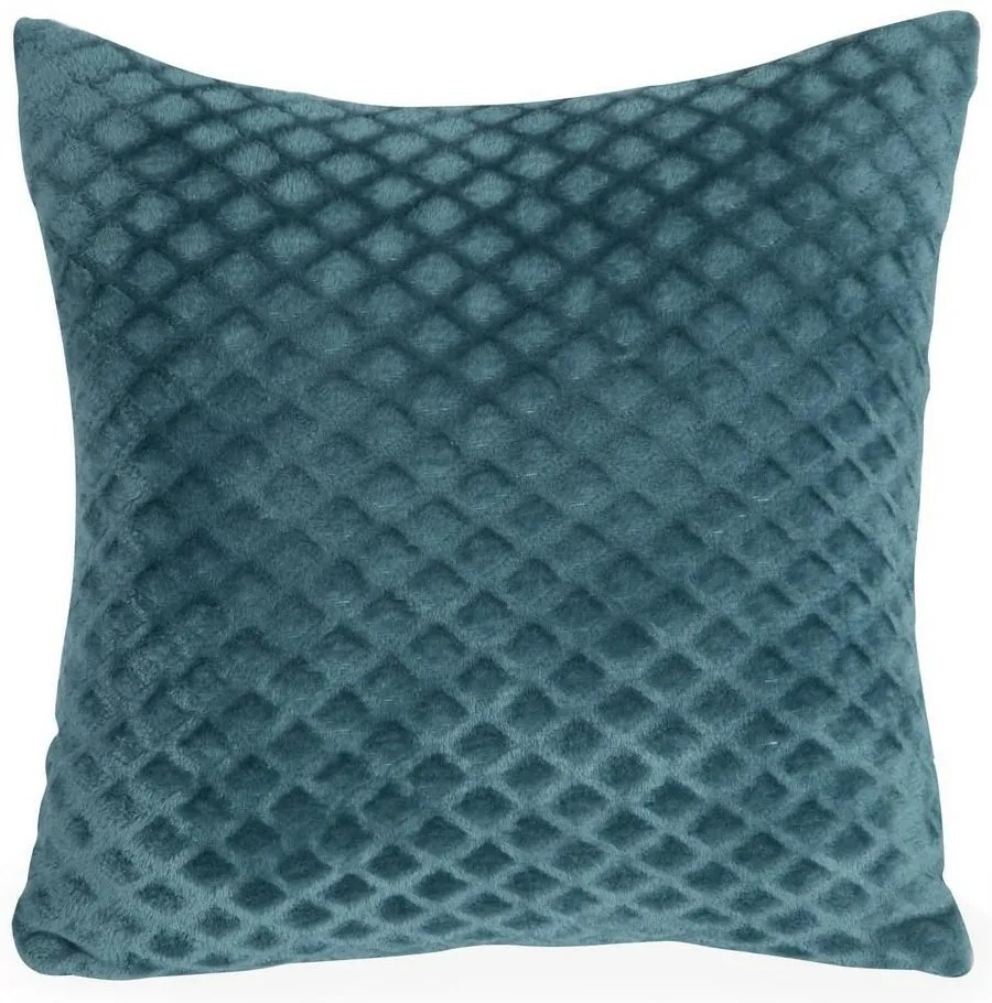 Design 91 Dekorační povlak na polštář 40x40 modrý velur Bela