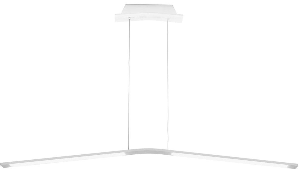 Stilnovo 7106 Lama, bílé závěsné LED svítidlo, 45W LED, délka 130cm