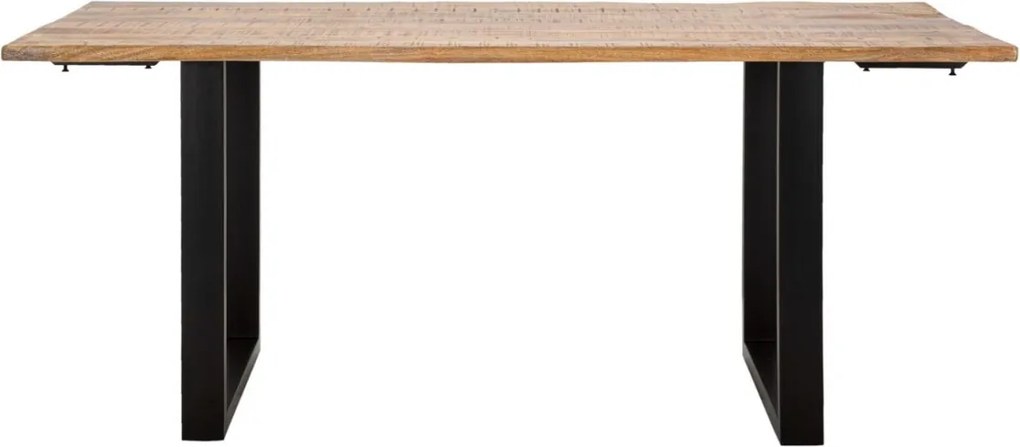 Rozkládací jídelní stůl Ingenue 180-280 cm hnědý / černý