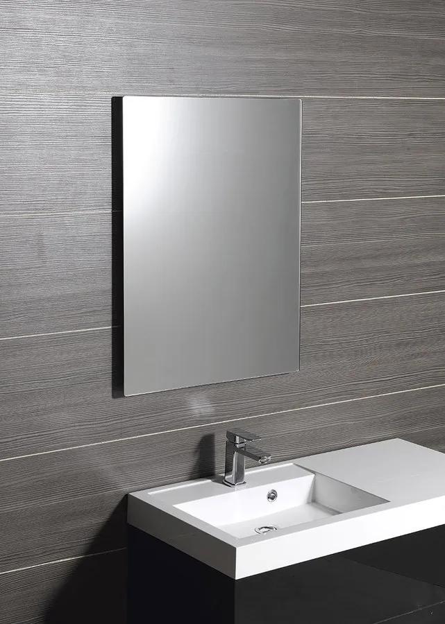 Sapho, PLAIN zrcadlo 60x80cm, zaoblené rohy, bez uchycení, 1501-26