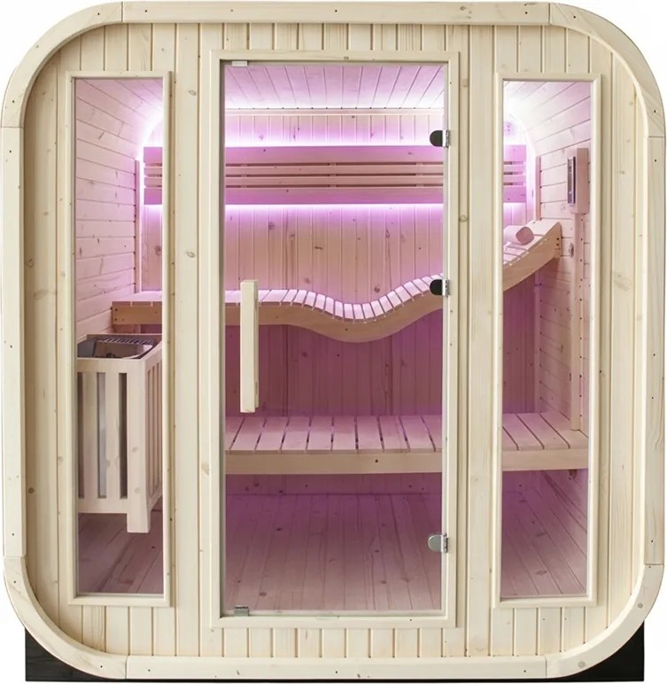 BPS-koupelny Finská zahradní sudová sauna  180x200, 2-4 osoby