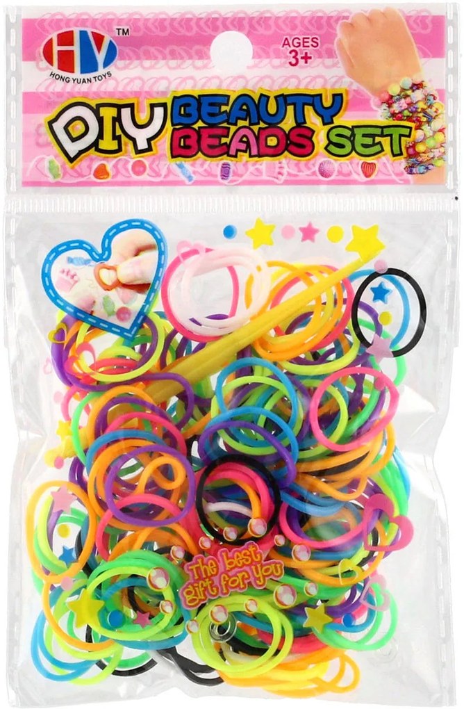 _Ostatní 1_ UDĚLEJ SI NÁRAMEK Gumičky LOOM BANDS 200ks mix barev II. 00861277