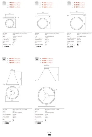 Redo 01-2672 - LED Stmívatelný lustr na lanku ICONIC LED/50W/230V pr. 58 cm bílá