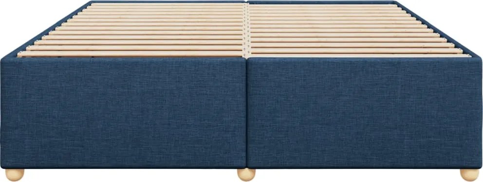 Rám postele bez matrace modrý 180 x 200 cm textil 3284756