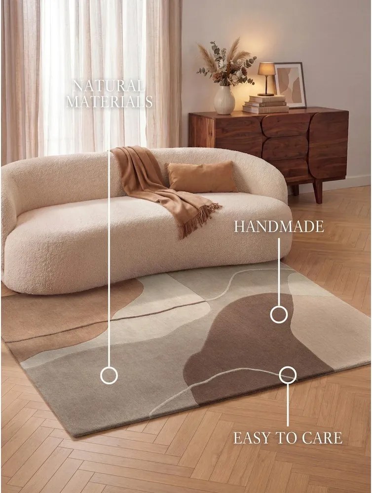 Hnědý vlněný koberec 200x290 cm Muse – Villeroy&Boch