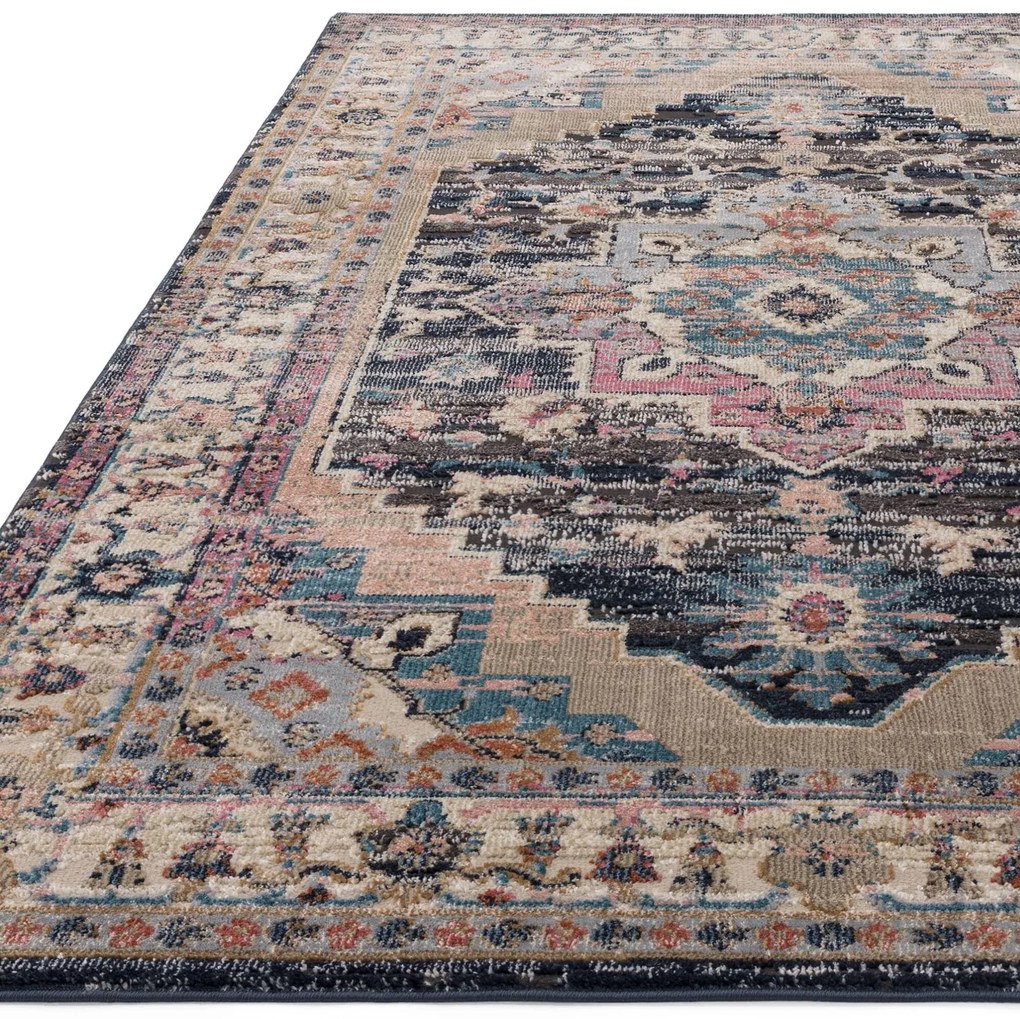 Modrý koberec Cure Blue Retro Rozměry: 120x170 cm