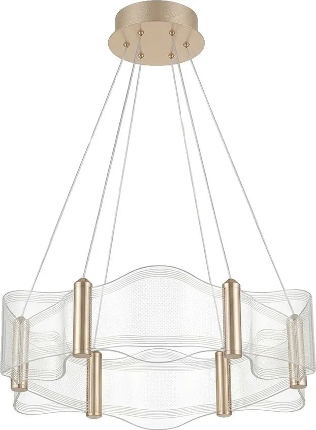 Toolight Rea, ZÁVĚSNÁ STROPNÍ LAMPA G151-CP GOLD, OSW-04707