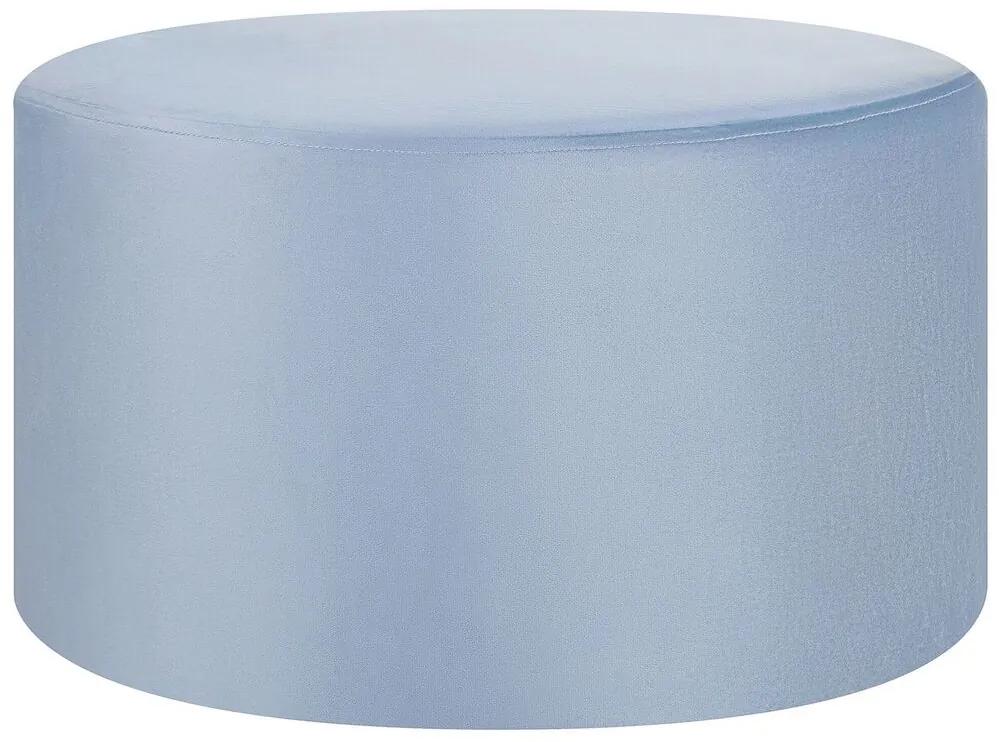 Kulatý puf ⌀ 61 cm světle modrý MILLEN Beliani