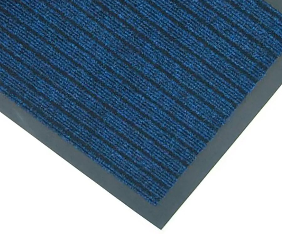 Modrá textilní vstupní rohož Popular - délka 40 cm a šířka 60 cm