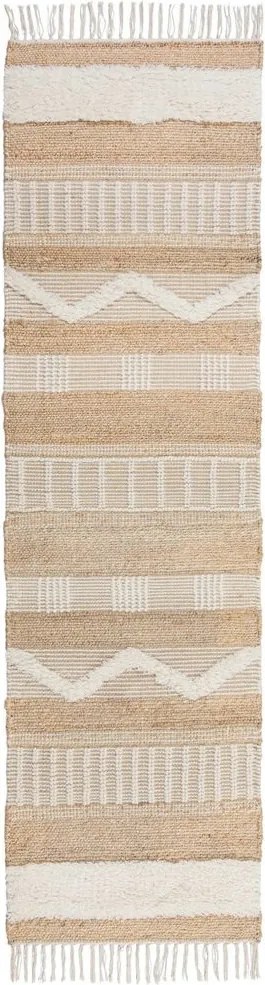 60x230 Běhoun Jubilant Medina Jute Natural/Ivory
