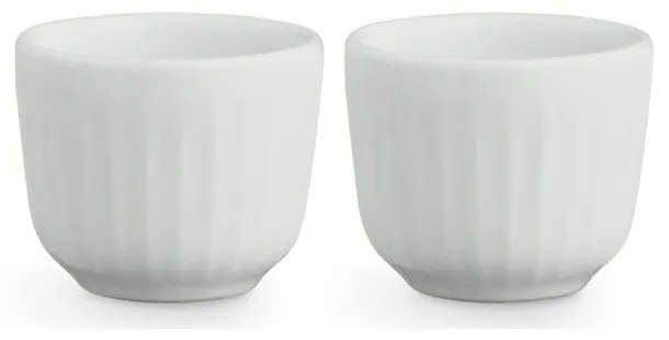 Sada 2 bílých porcelánových misek na vajíčka Kähler Design Hammershoi, ⌀ 8 cm