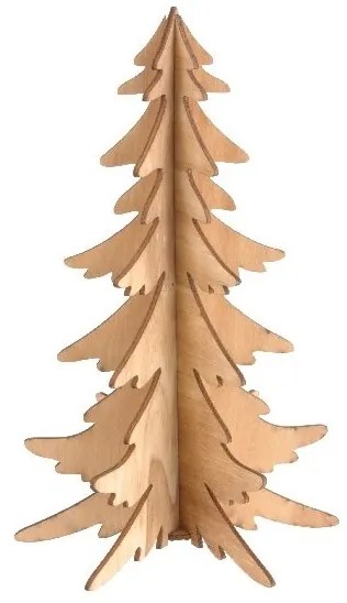 Dekorace dřevěná 240 mm skládací stromek