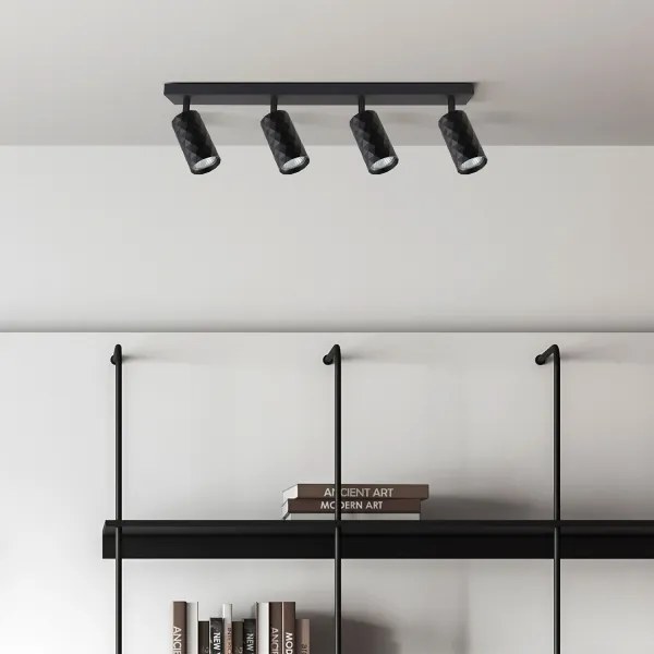 Brilagi - LED RGBW Stmívatelné bodové svítidlo SELE DIAMANT 4xGU10/4,8W/230V černá