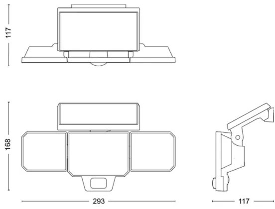 Philips - LED Solární nástěnný reflektor se senzorem NYSIL 3xLED/8,7W/3,7V IP65