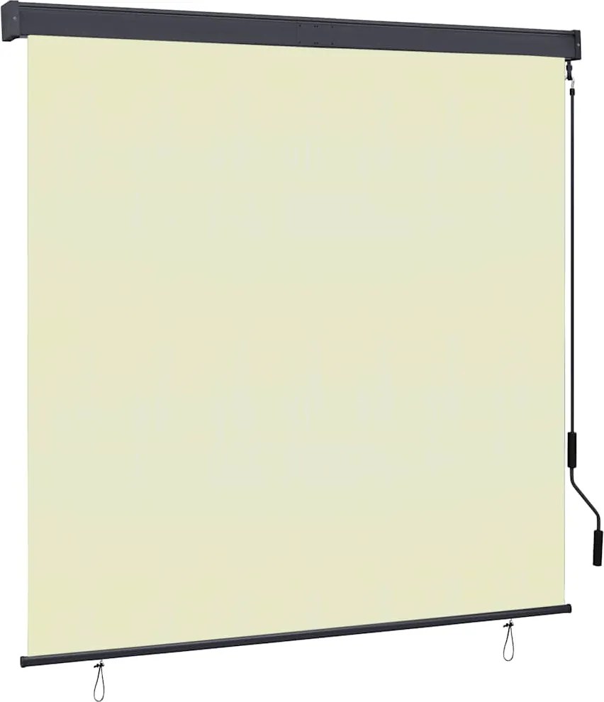 vidaXL Venkovní roleta 160 x 250 cm krémová