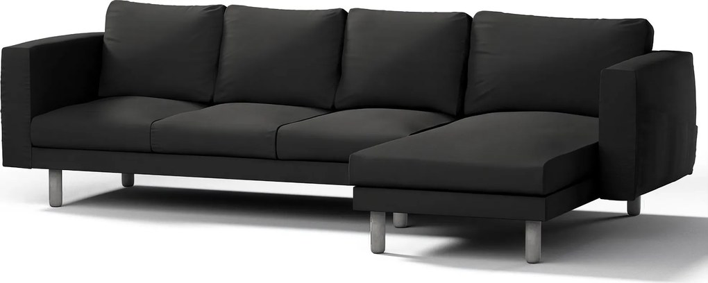 Potah na pohovku IKEA Norsborg 4-místná se šezlongem barva šedá
