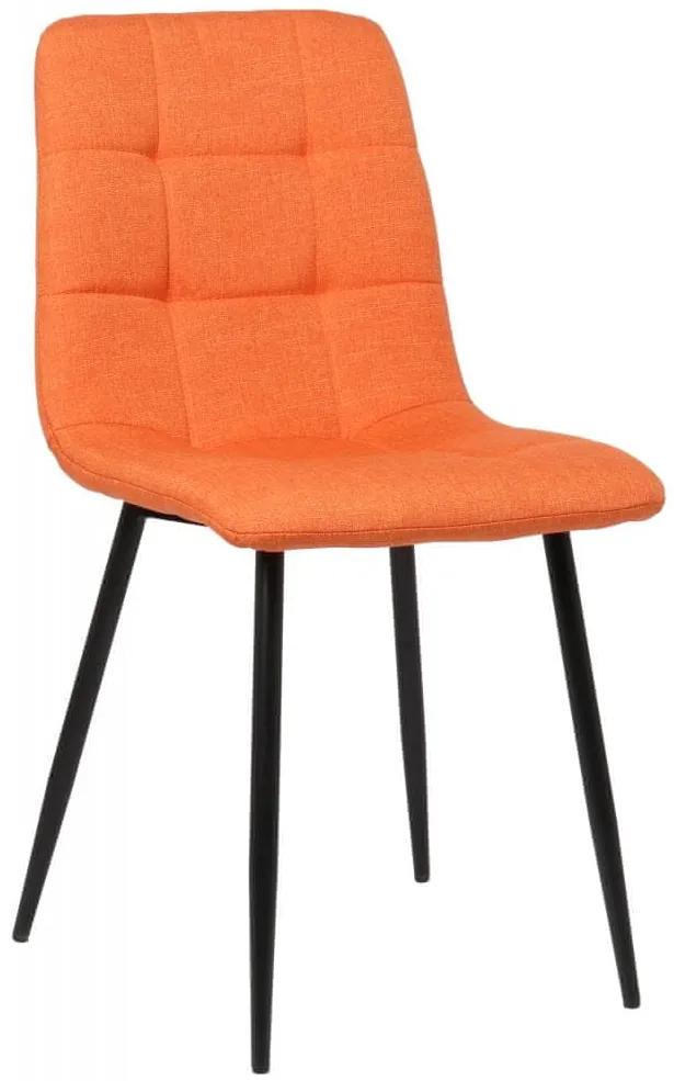 Bhm germany Jídelní židle Tilde, textil, oranžová