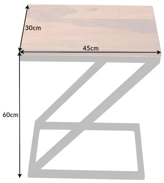 Designový odkládací stolek Marconi 30 cm Sheesham