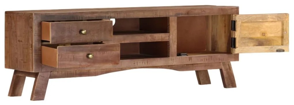 328303 vidaXL TV stolek 110 x 30 x 40 cm hrubé mangovníkové dřevo