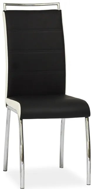 Casarredo Jídelní čalouněná židle H-442 černá/bílá