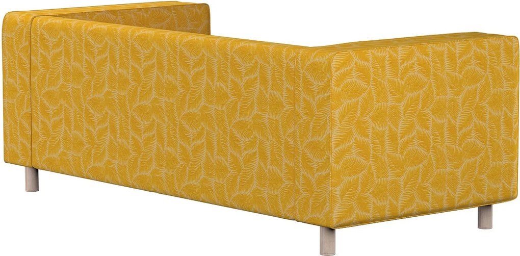 Potah na pohovku IKEA Klippan 2-místná barva žlutá látka pletený vzor, vzorované