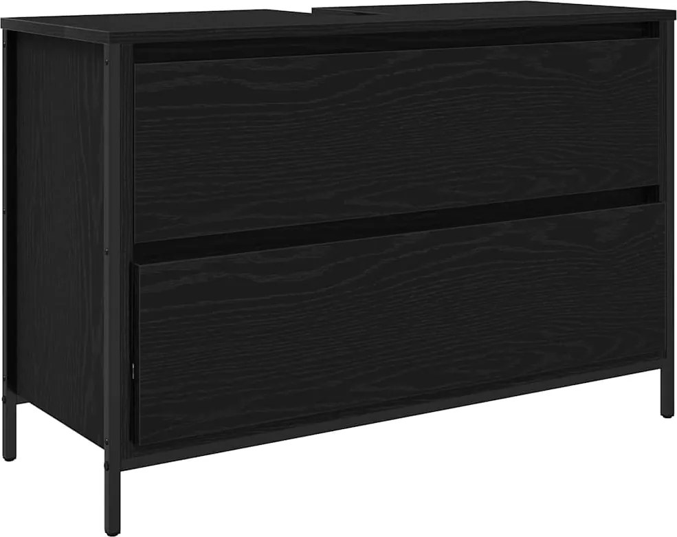 Sada koupelnového nábytku 3 ks Černý dub 90 x 34,5 x 60 cm 3328359