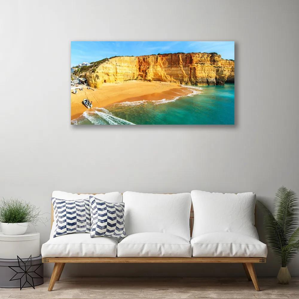 Obraz na plátně Záliv Krajina 125x50 cm
