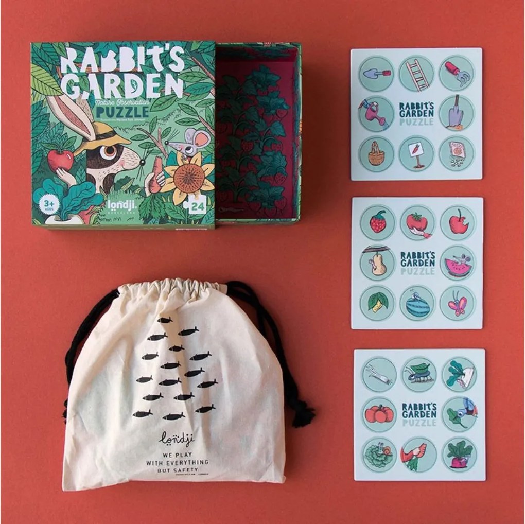 LONDJI Puzzle Rabbit's Garden 24ks 3+