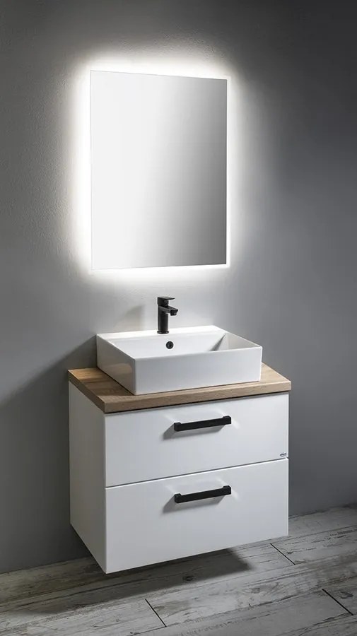 Aqualine VEGA deska 82,5 x 45 cm, dub platin VG785