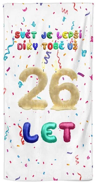 Osuška Svět je lepší díky tobě (věk: 26)