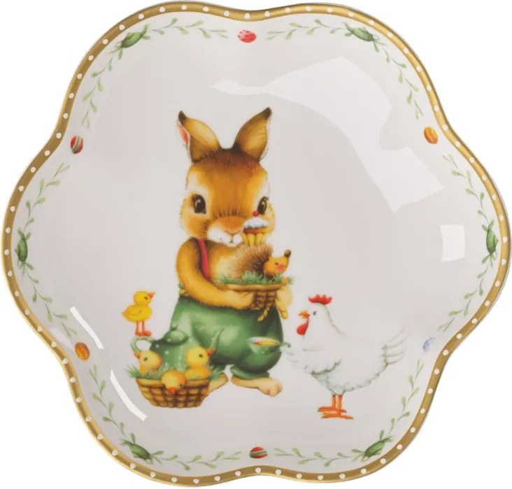 Villeroy & Boch Miska Annual Easter Edition 2026, zajíček Paul a slepička, 16 cm 14-8627-3863