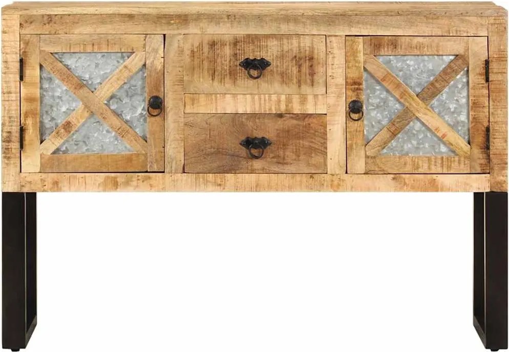 Příborník 110 x 30 x 74 cm hrubé mangovníkové dřevo 328275