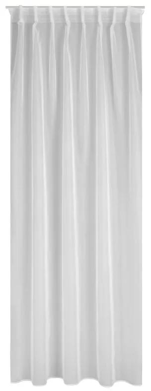 Bílá záclona na flex pásce SIMONE 140x300 cm