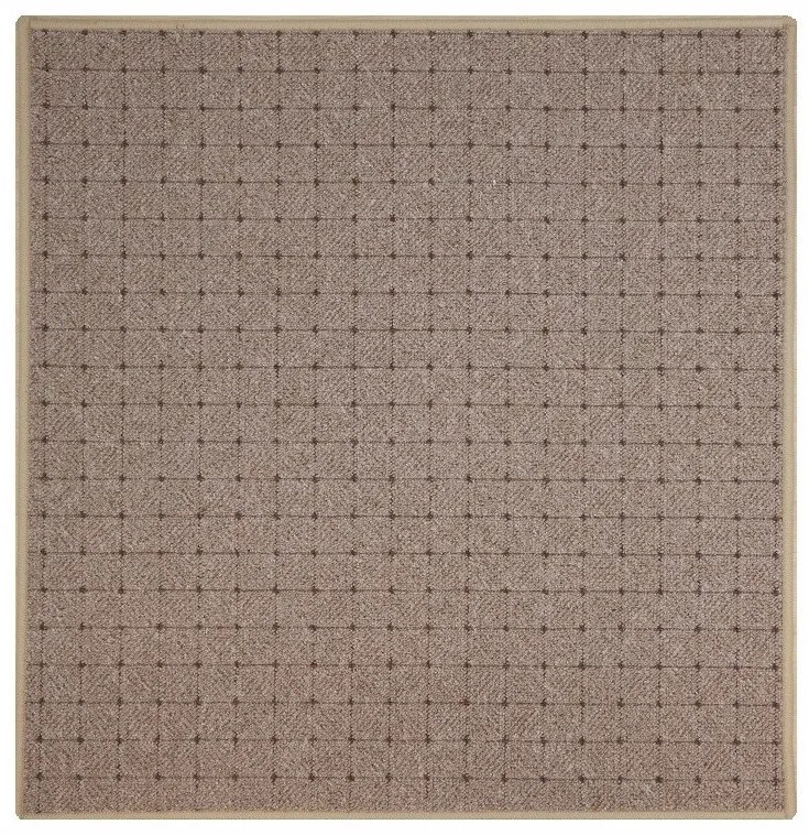 Condor Carpets, Kusový koberec Udinese béžový new čtverec, 120x120, béžová, chodba / předsíň