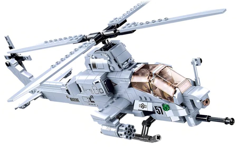 Sluban Army Model Bricks M38-B0838 Bitevní helikoptéra AH-1Z Viper
