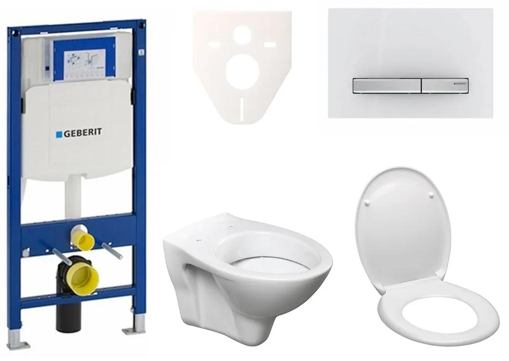 Cenově zvýhodněný závěsný WC set Geberit do lehkých stěn / předstěnová montáž+ WC S-Line S-line Pro 111.300.00.5ND8